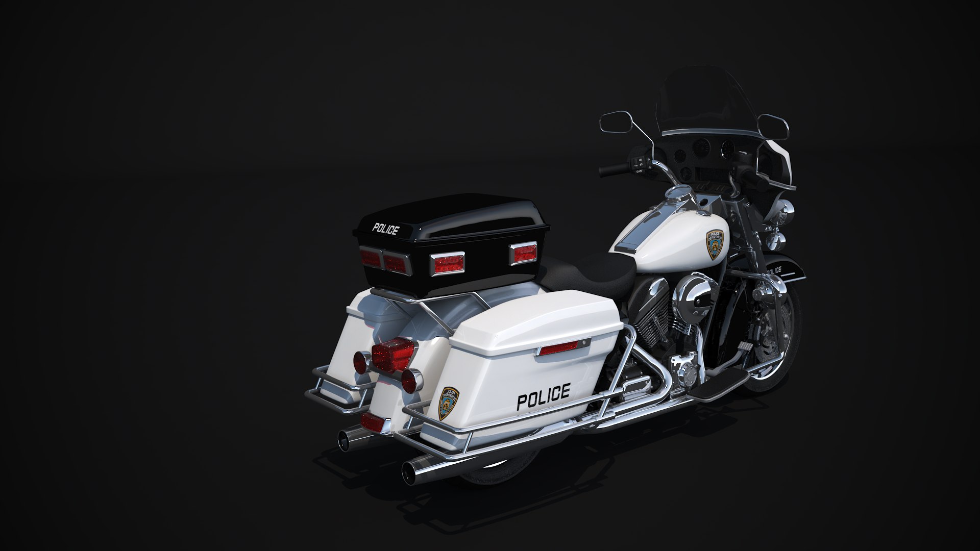 3D H-d Electra-glide Police Model - TurboSquid 1467646