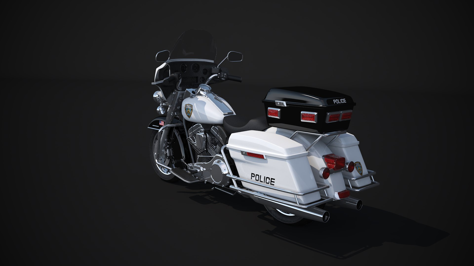 3D H-d Electra-glide Police Model - TurboSquid 1467646