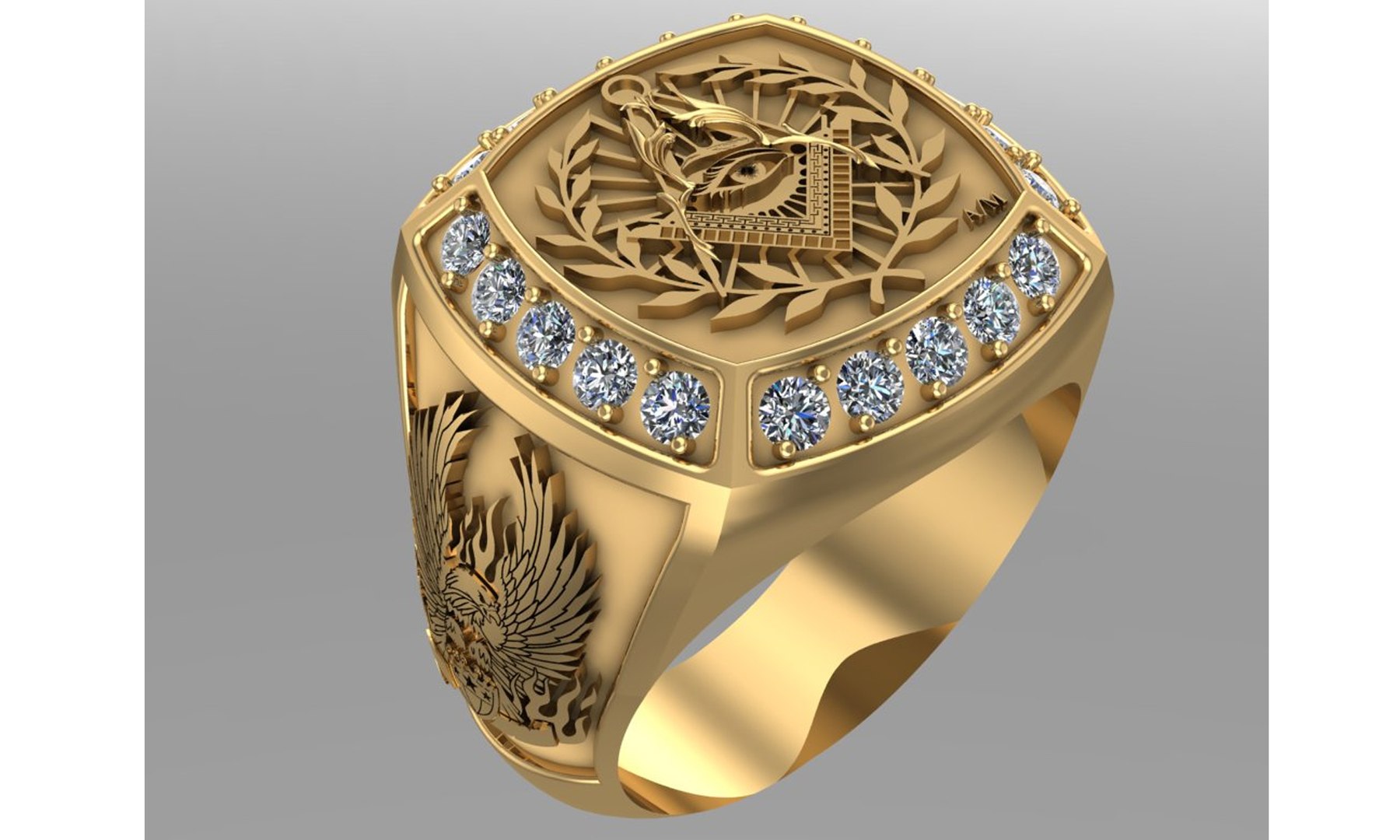 RING MASONIC 3D Model - TurboSquid 1840720