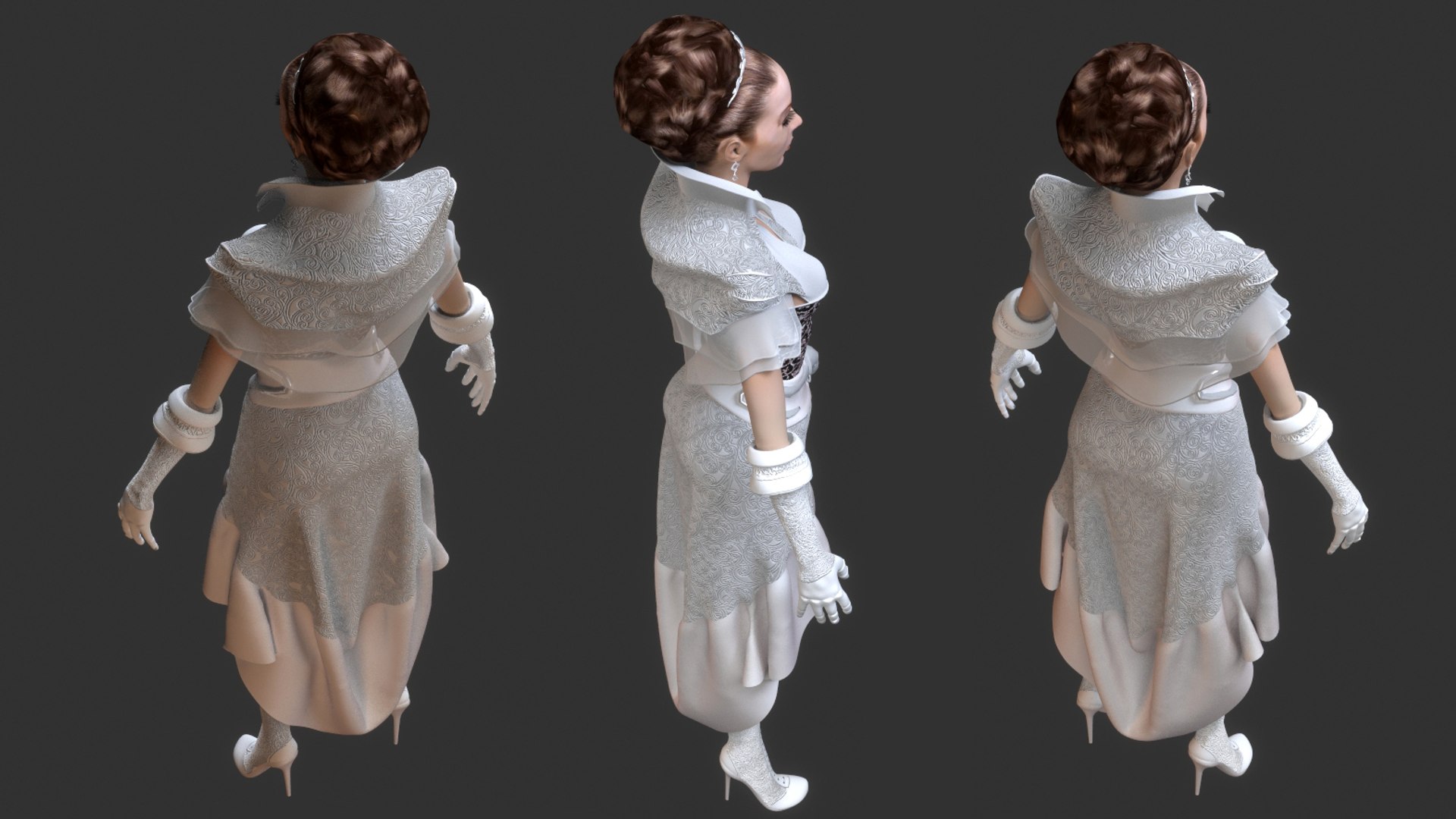 Beautiful Girl Princess 3D Model | 1148077 | TurboSquid