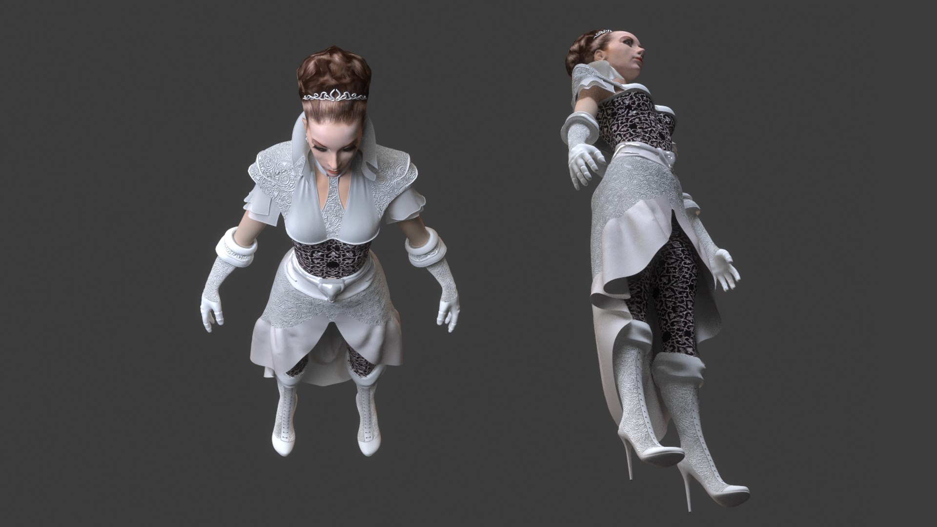 Beautiful Girl Princess 3D Model | 1148077 | TurboSquid