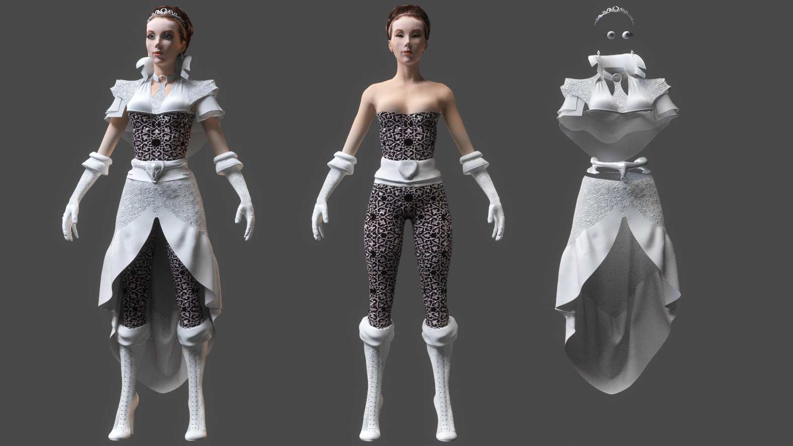 Beautiful girl princess 3D model | 1148077 | TurboSquid