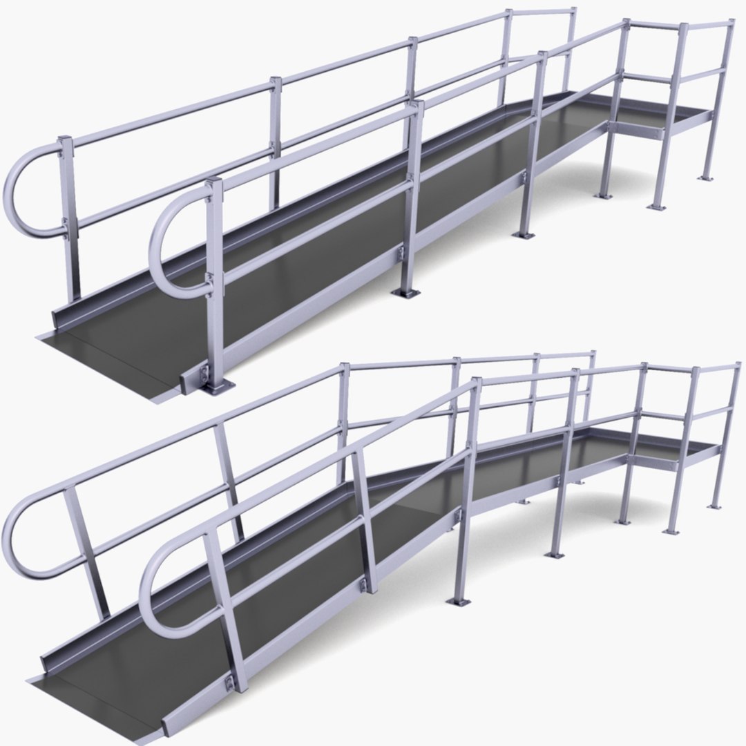 3D Model Wheelchair Ramps V5 - TurboSquid 2414393