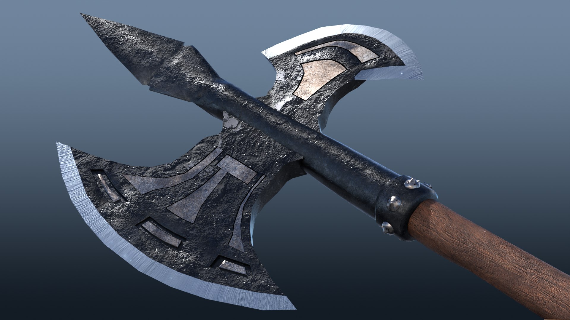 Medieval Battle Axe 3D Model - TurboSquid 2249846