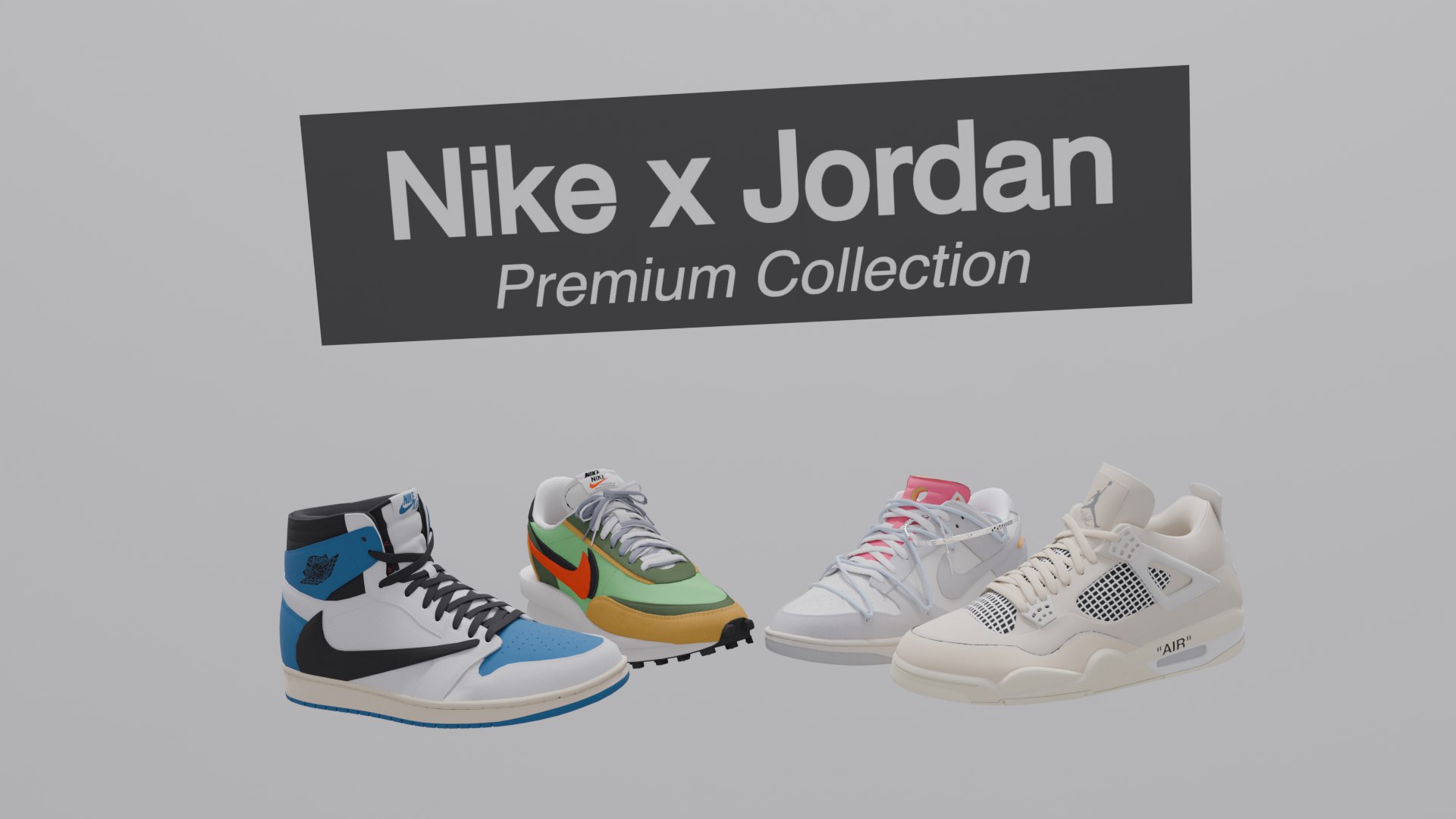3D Nike X Jordan Premium Collection - TurboSquid 2221577