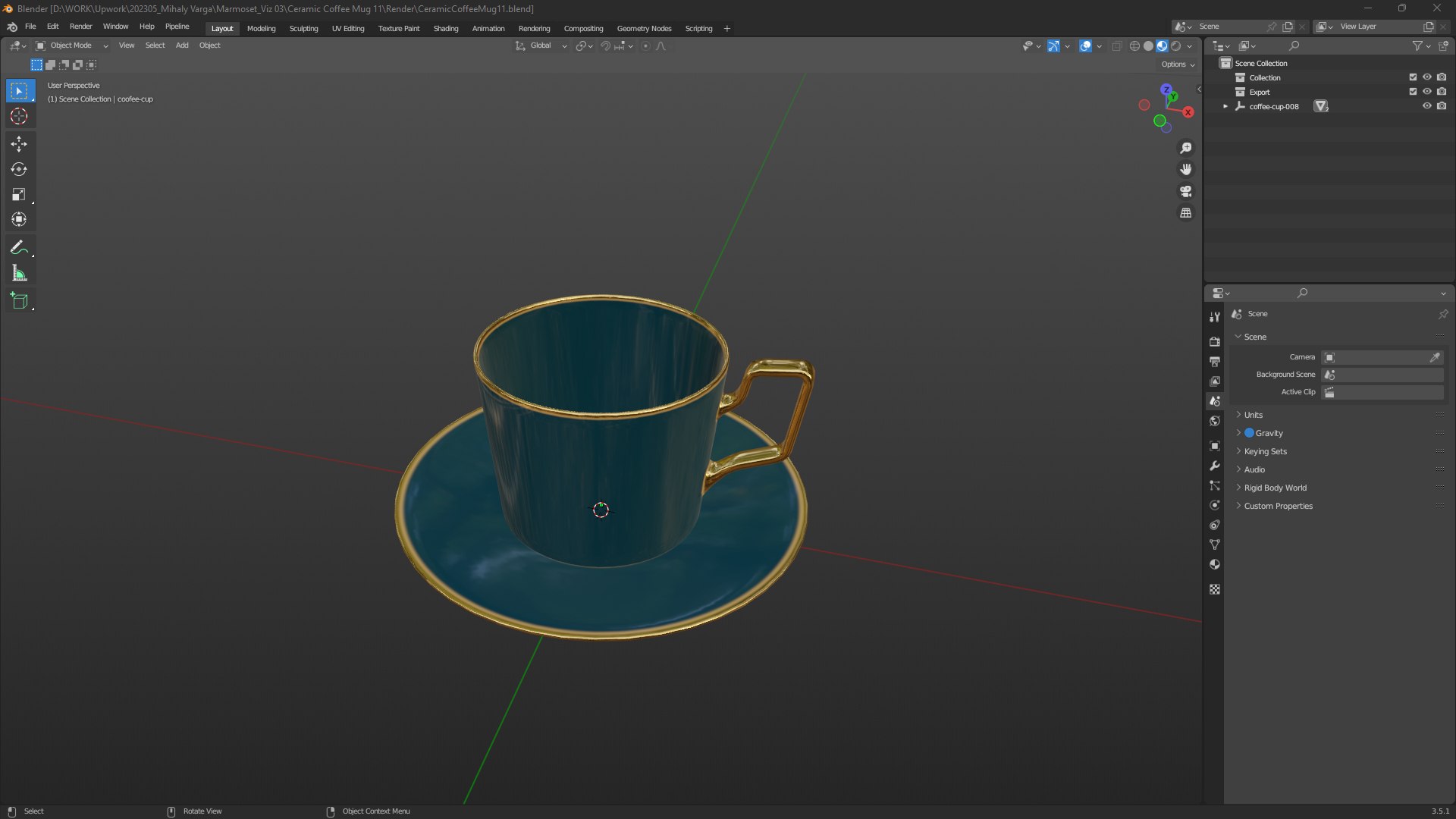 3D Model Ceramic Coffee Mug 11 - TurboSquid 2073856