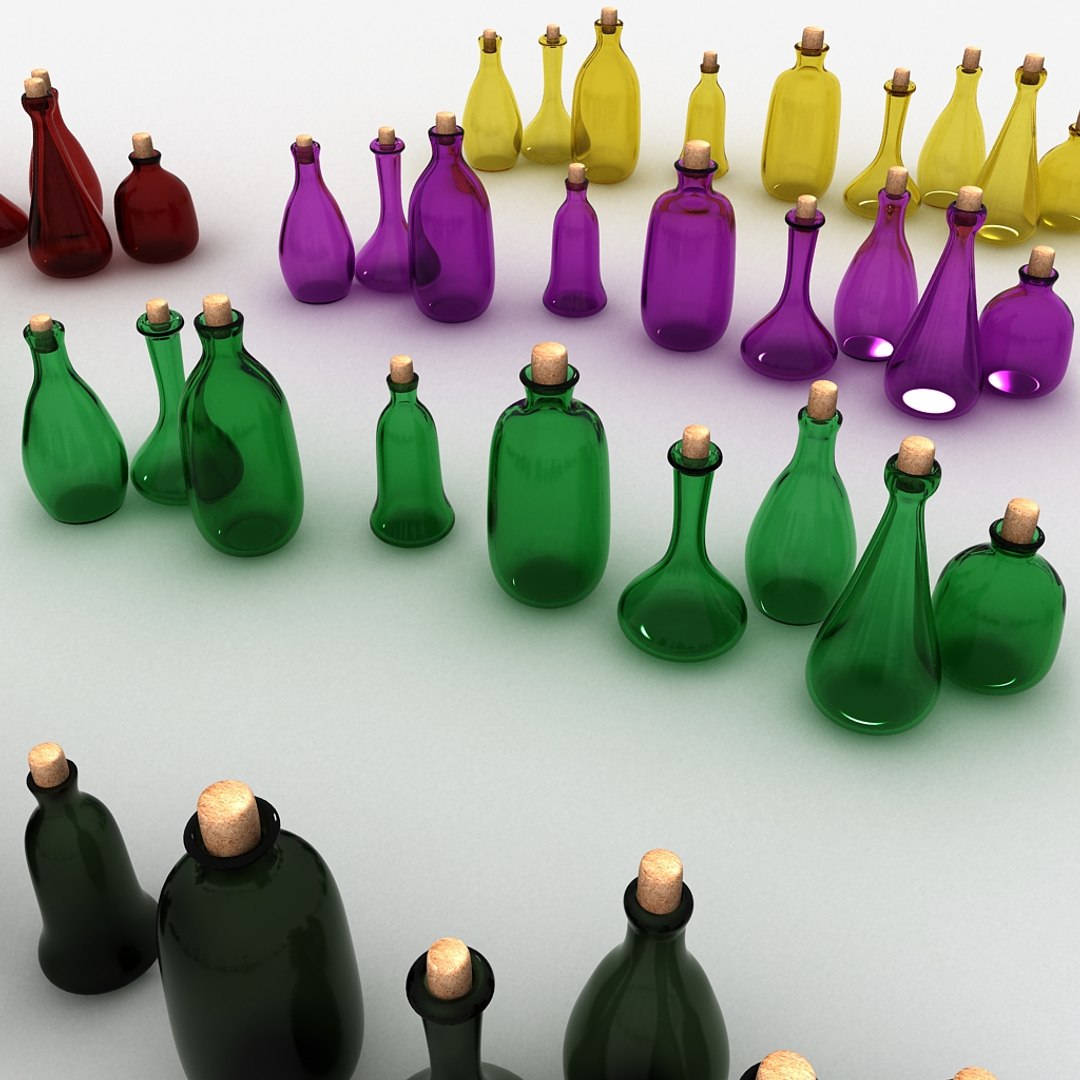 3d Model Bottles