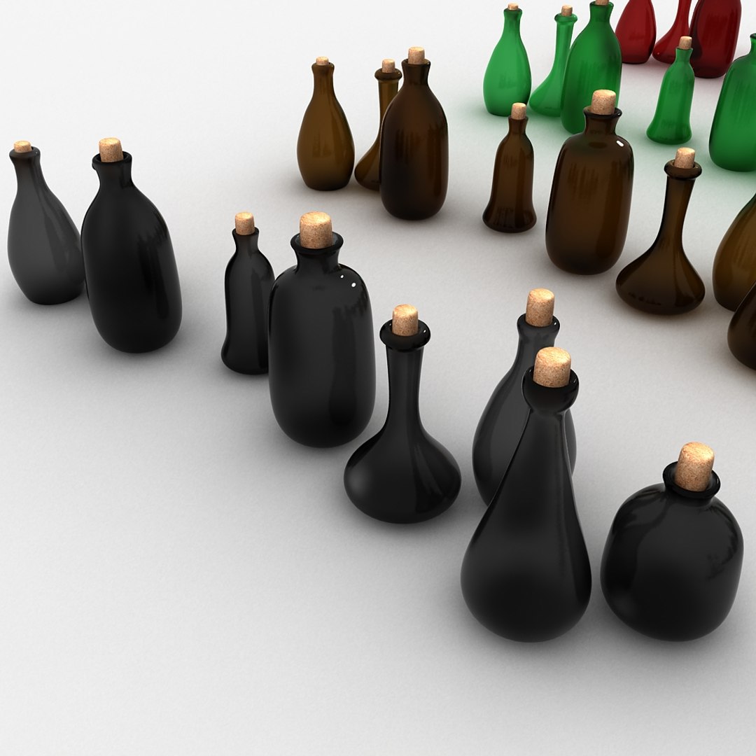 3d Model Bottles