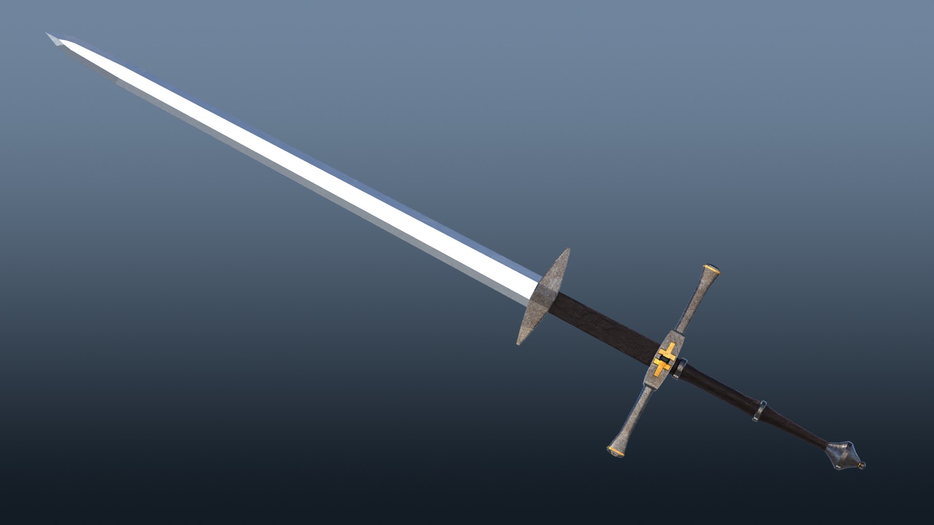 Medieval Two-handed Sword 3D Model - TurboSquid 2254743