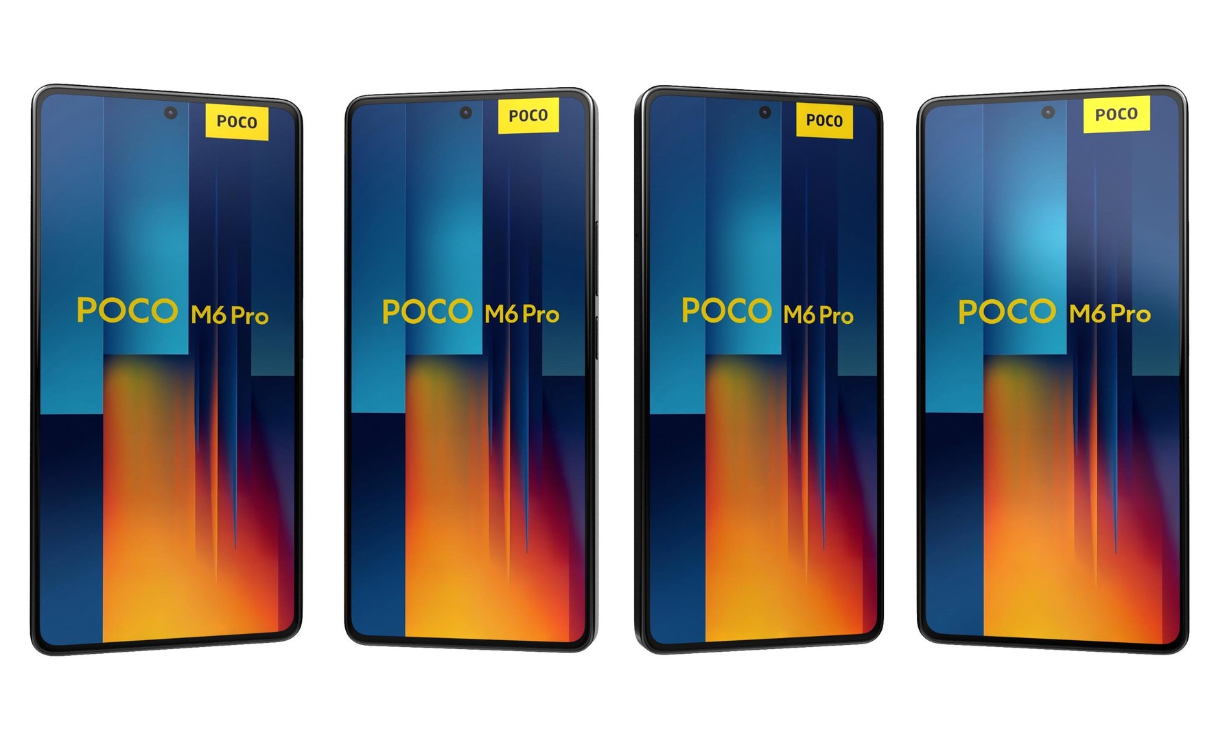 3D Xiaomi Poco M6 Pro Blue - TurboSquid 2181200