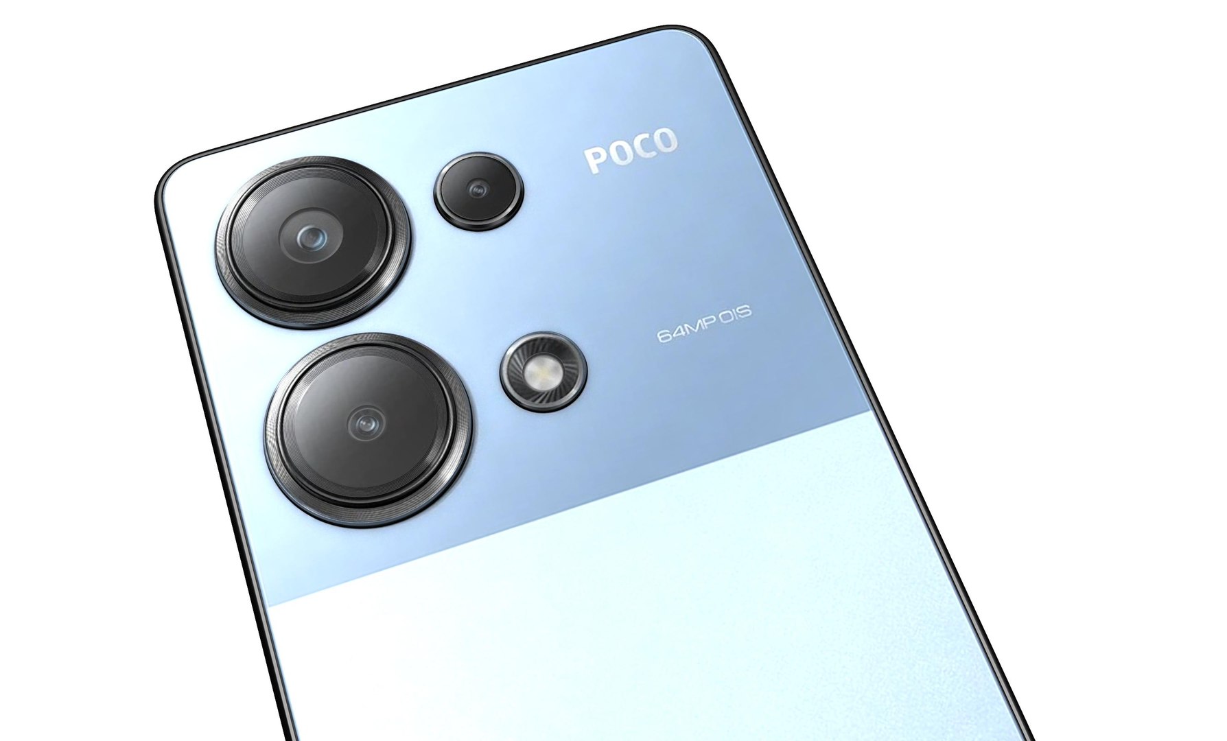 3D Xiaomi Poco M6 Pro Blue - TurboSquid 2181200