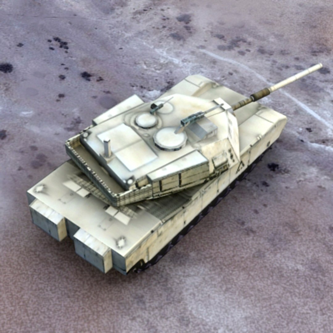 3d Model M1a1 Battle Tank Military