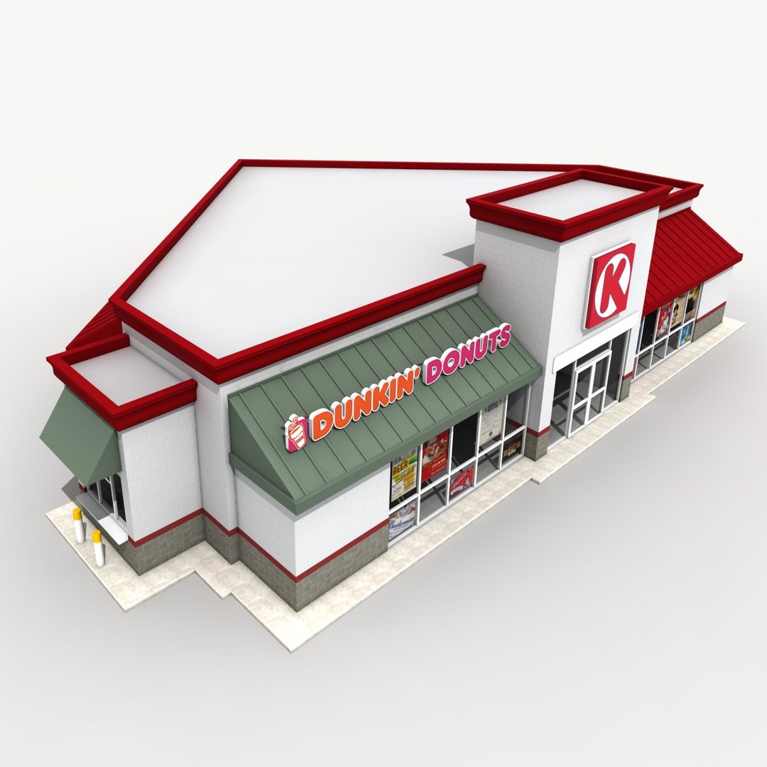3d Model Circle K Convenience Store