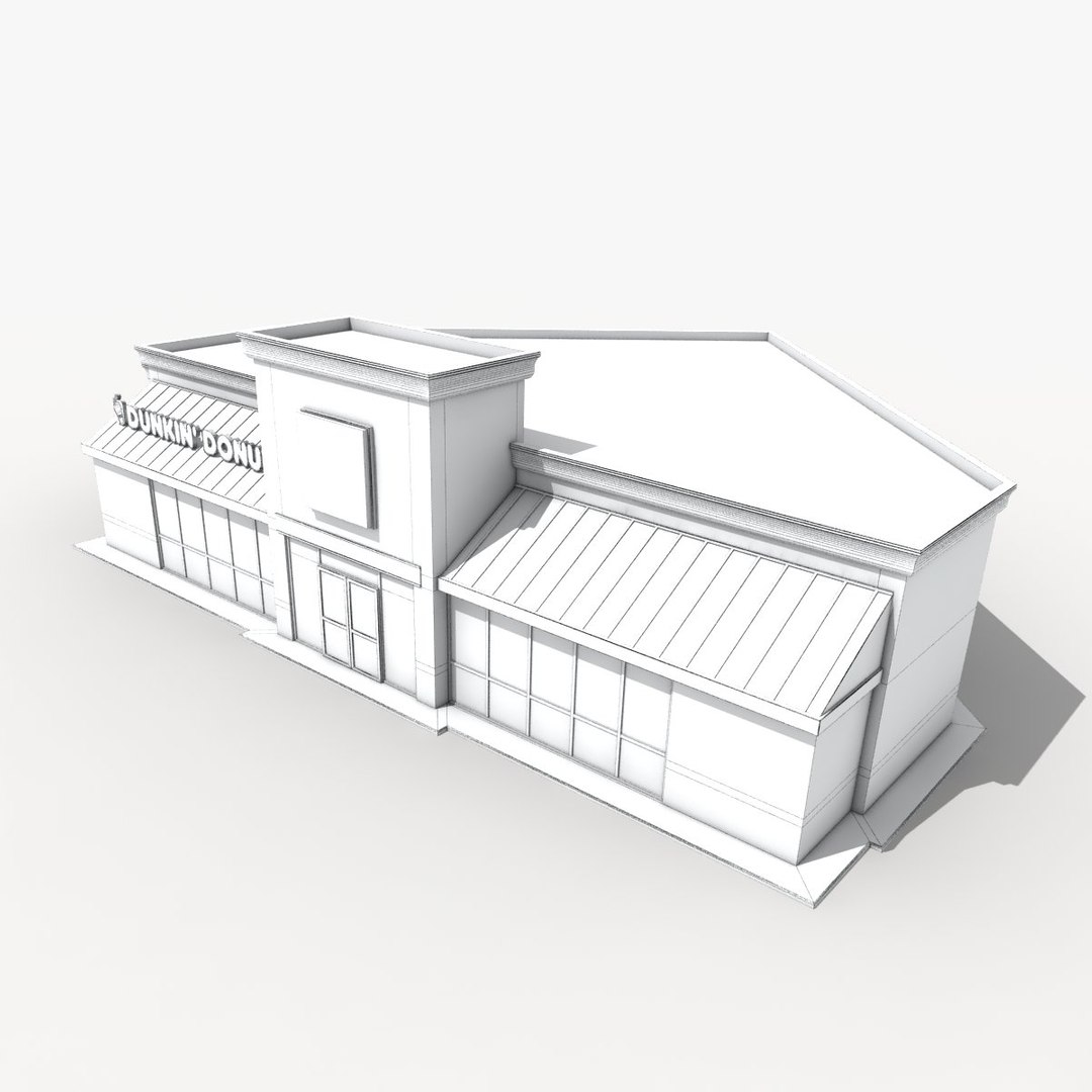 3d Model Circle K Convenience Store