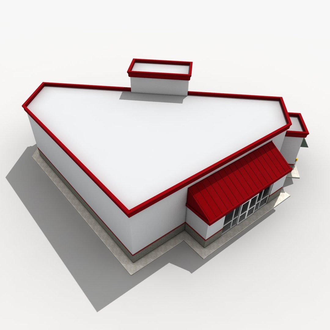 3d Model Circle K Convenience Store