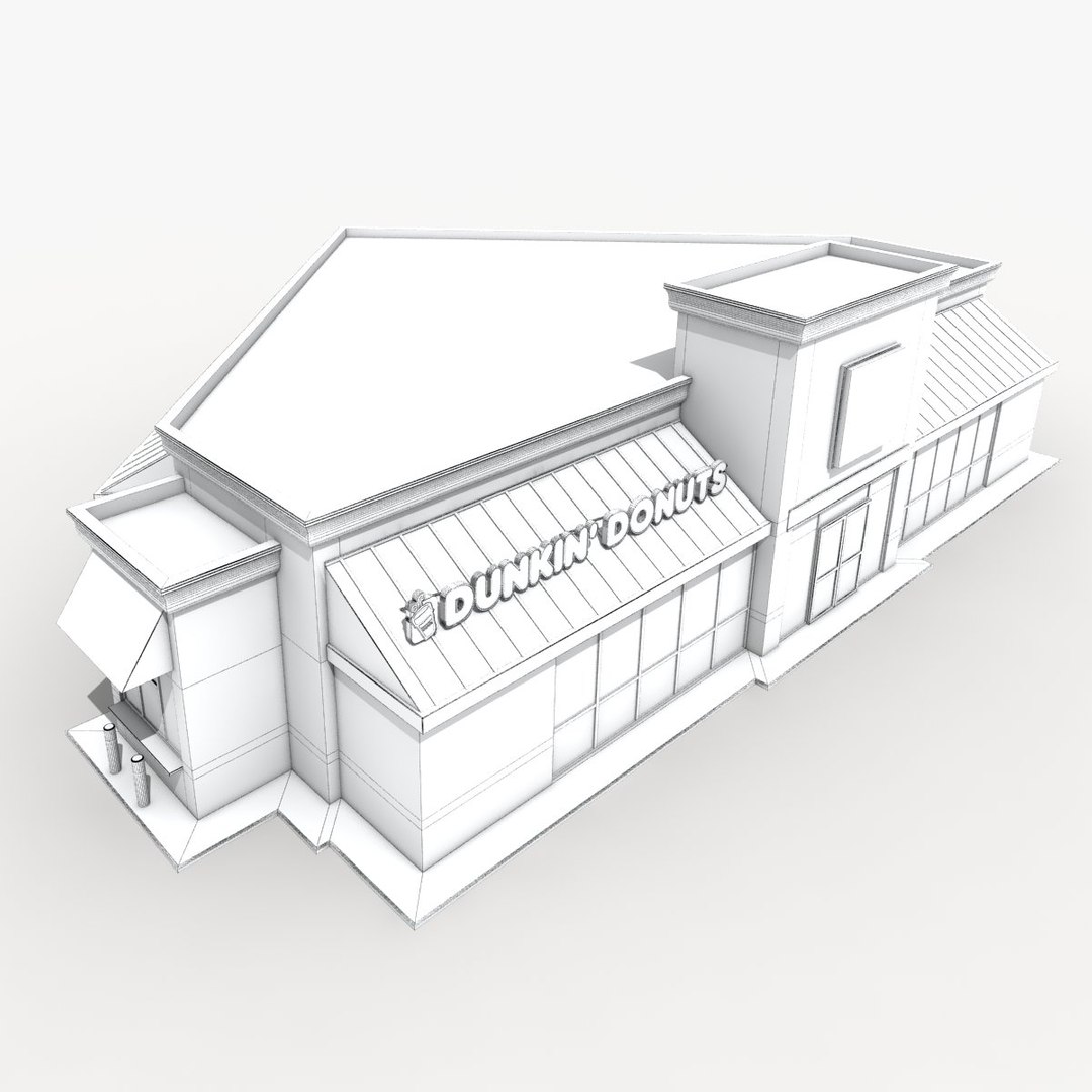 3d Model Circle K Convenience Store