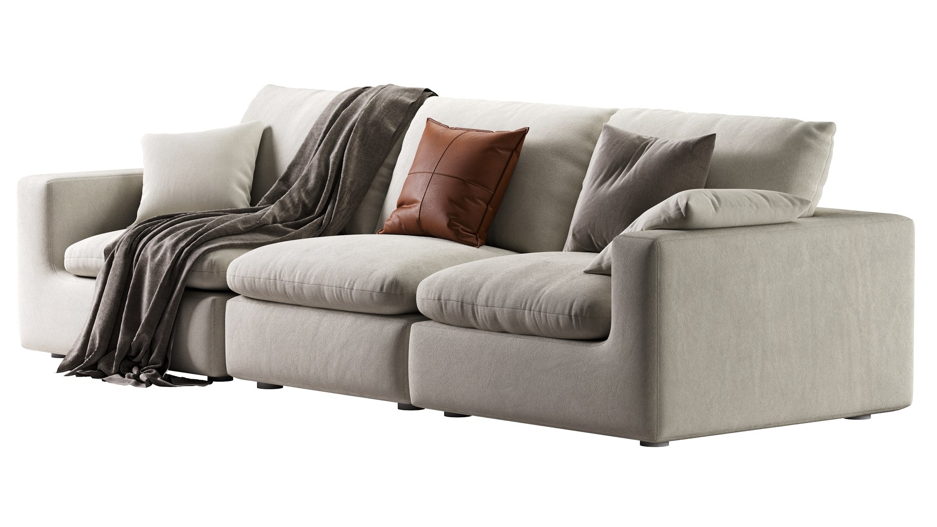 Dawson Extended Sofa 3D Model - TurboSquid 2109760