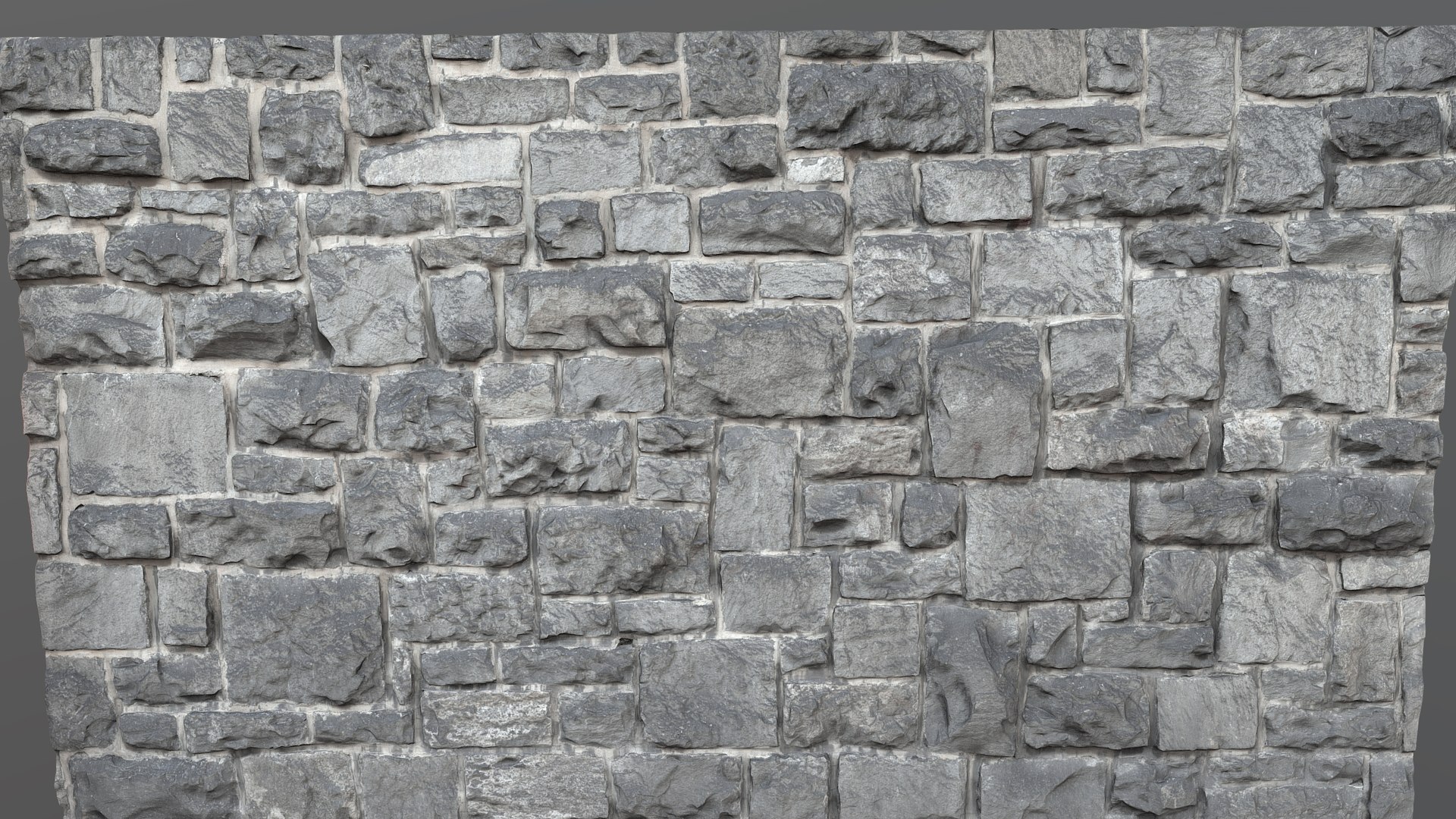 3D Stone Wall Model - TurboSquid 1537021