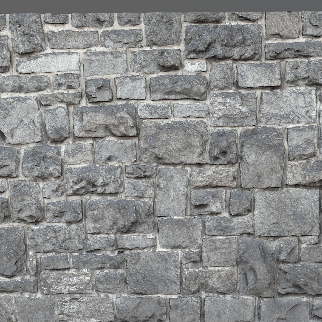3D Stone Wall Model - TurboSquid 1537021