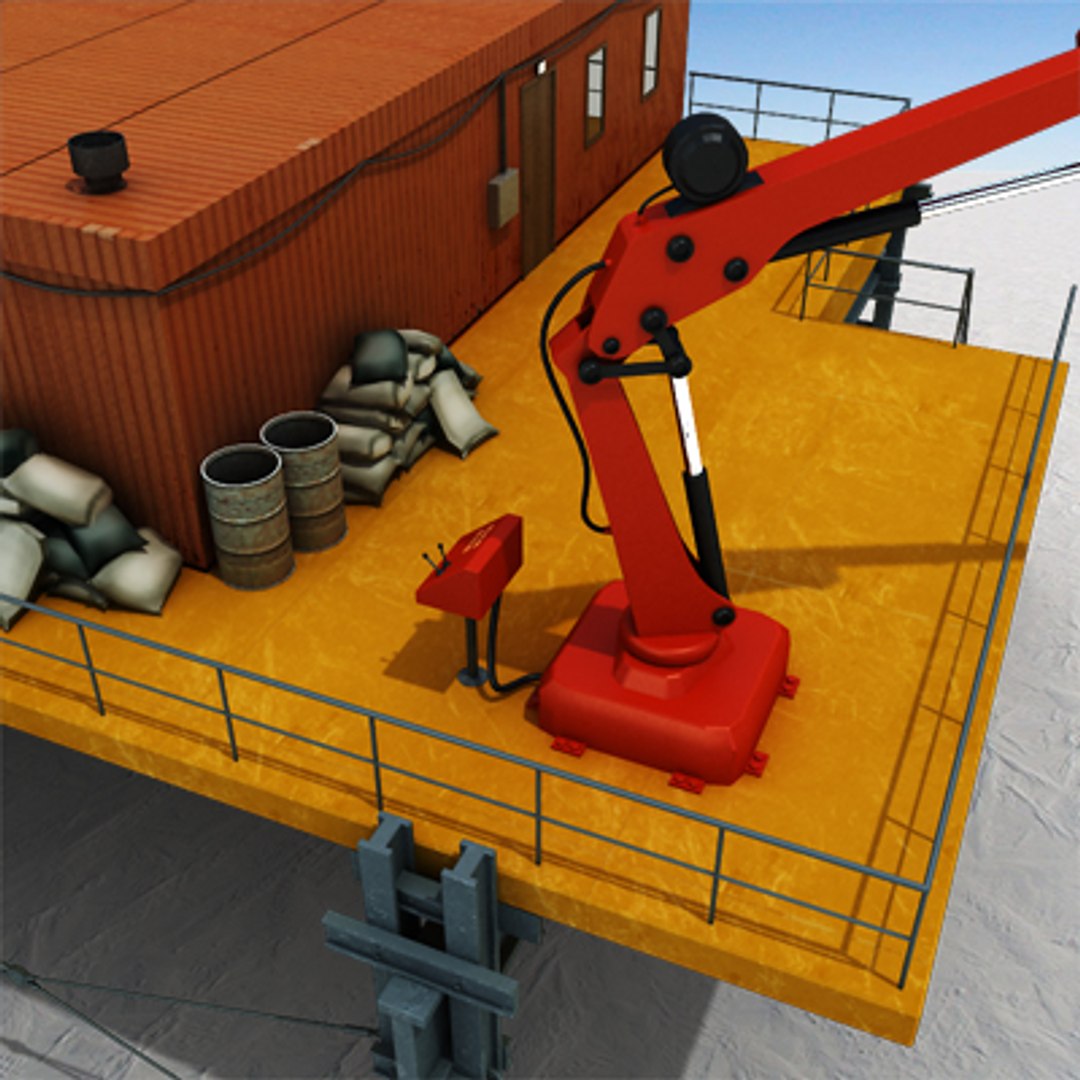 3d Model Of Antarctic Expedition Base Arctic