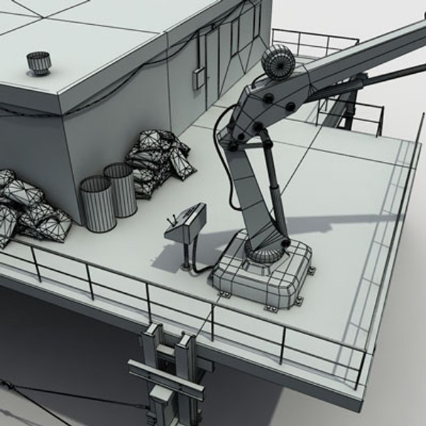 3d model of antarctic expedition base arctic