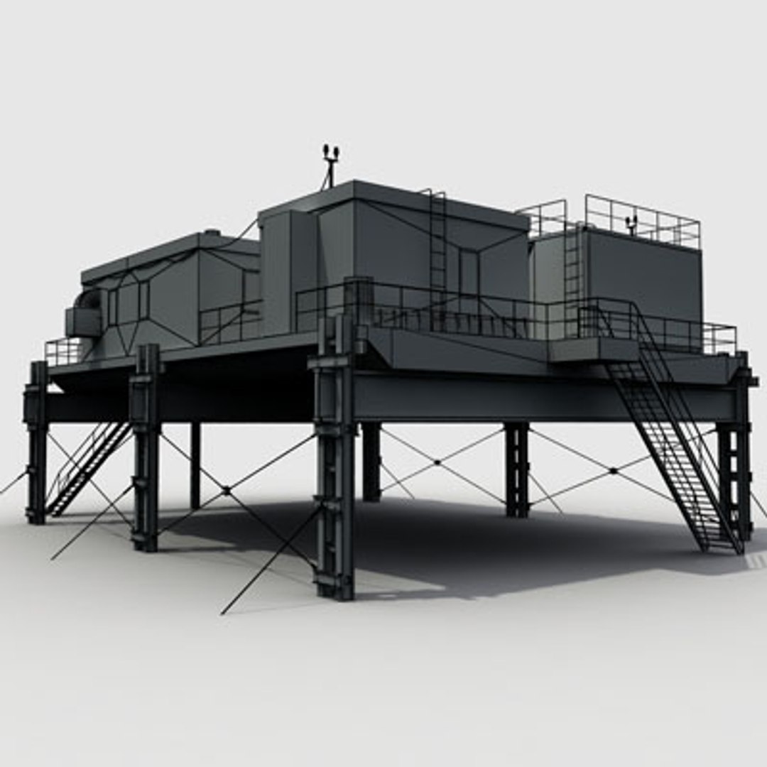 3d Model Of Antarctic Expedition Base Arctic