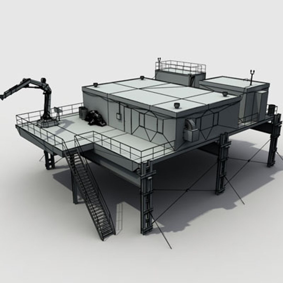 3d Model Of Antarctic Expedition Base Arctic