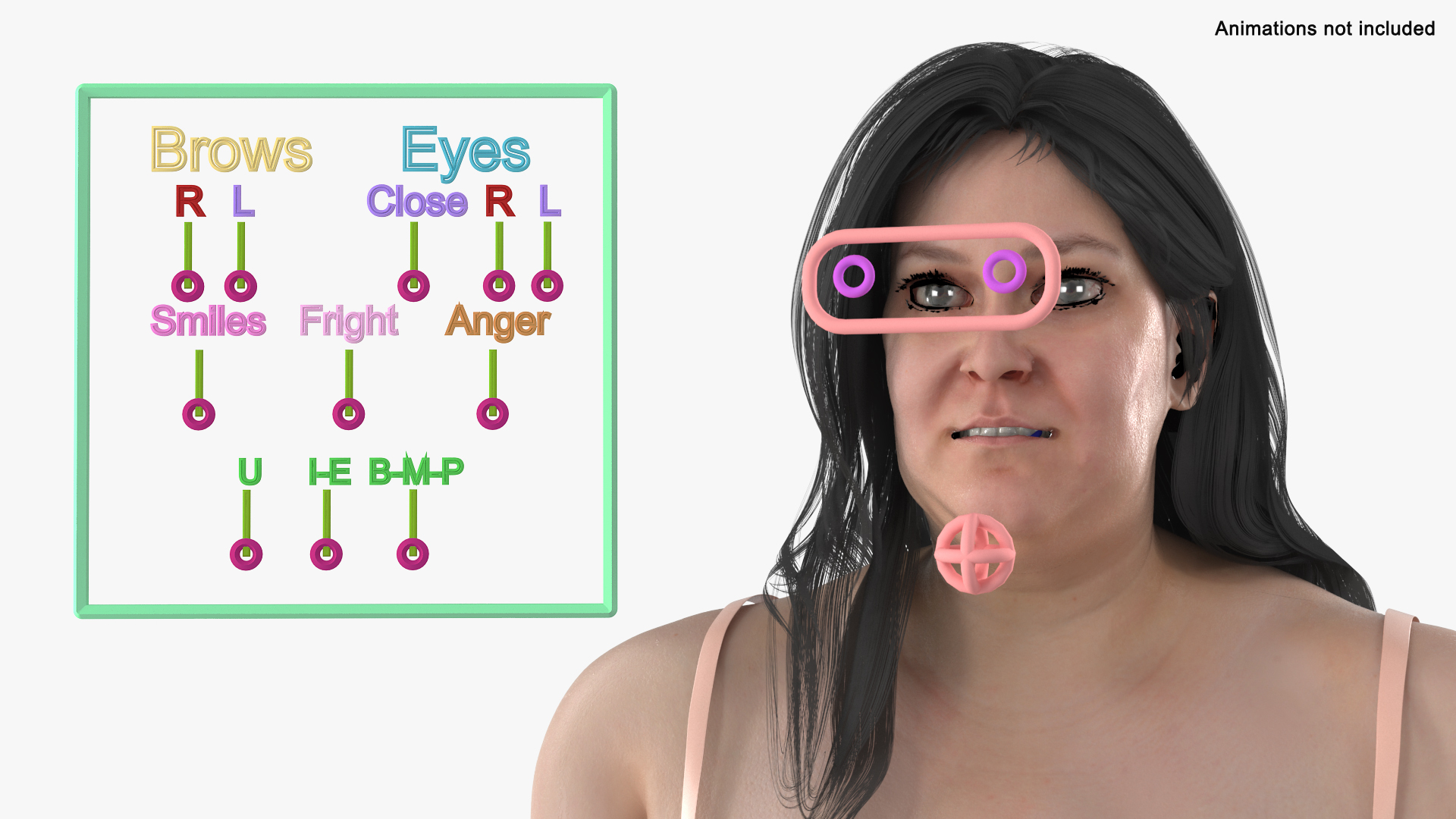 3D Plus Size Woman In Underwear Rigged - TurboSquid 2387157