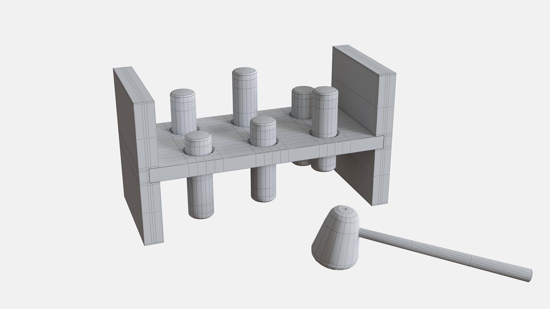 Hammer Bench Toy 3D - TurboSquid 1852740