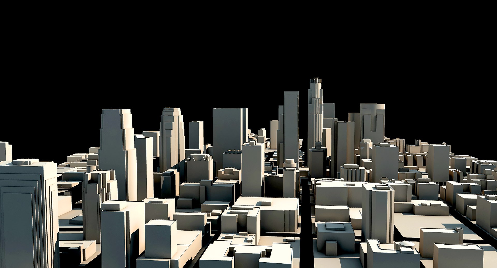3d Model Los Angeles Downtown
