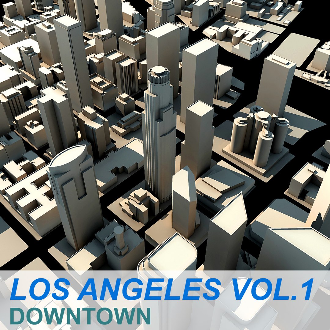 3d Model Los Angeles Downtown