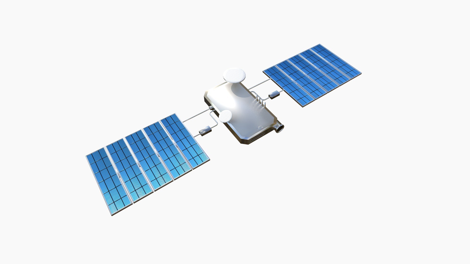 3D 10 Satellite Aluminum Collection - SciFi Space Design - TurboSquid 2228733