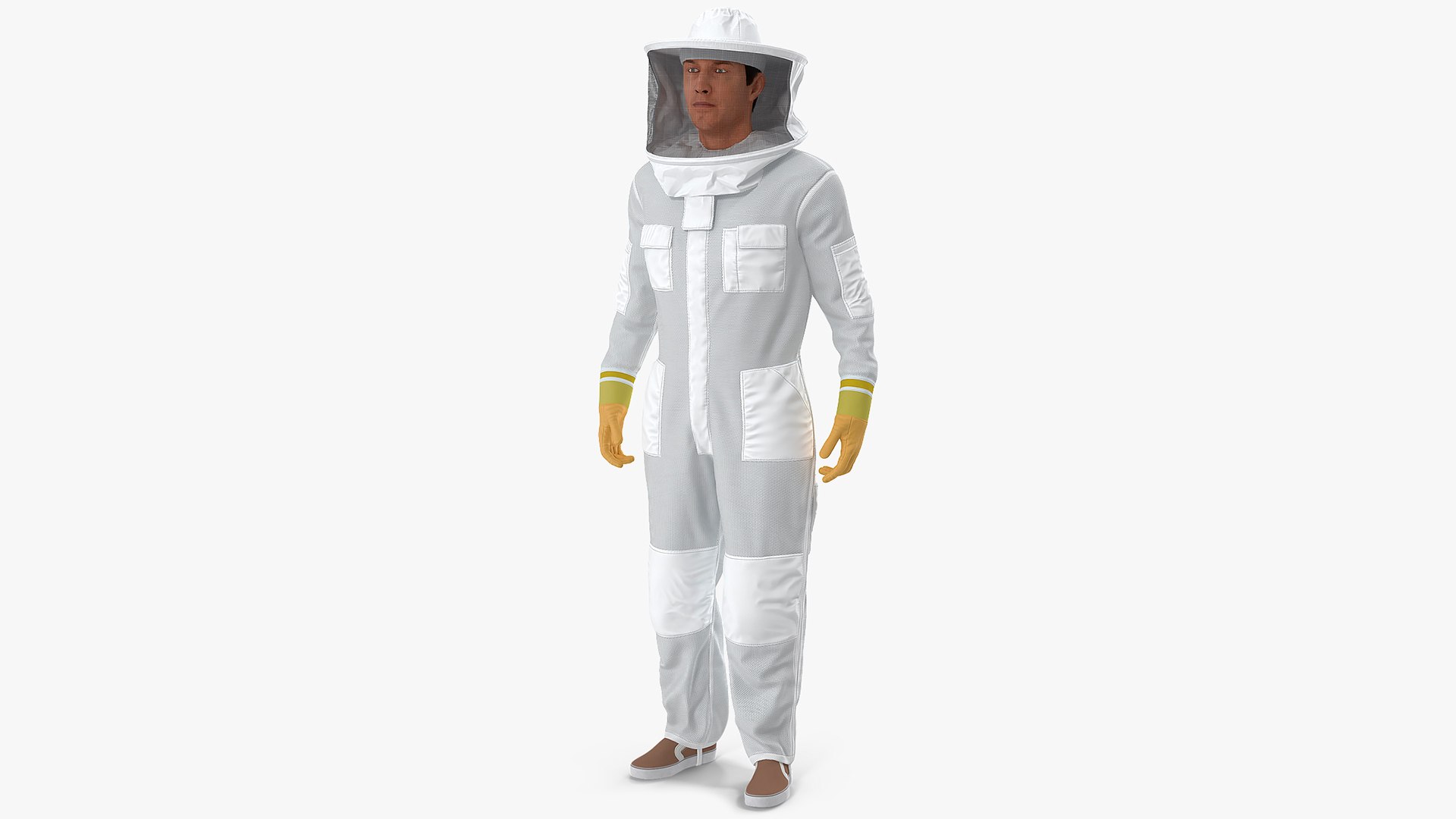 Male Beekeeper wearing Full Suit 3D model - TurboSquid 1889281