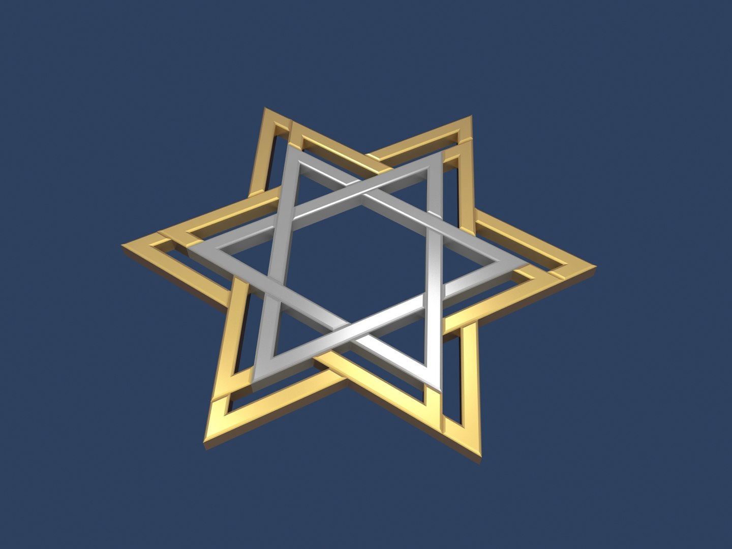 Star david 3D model - TurboSquid 1416369