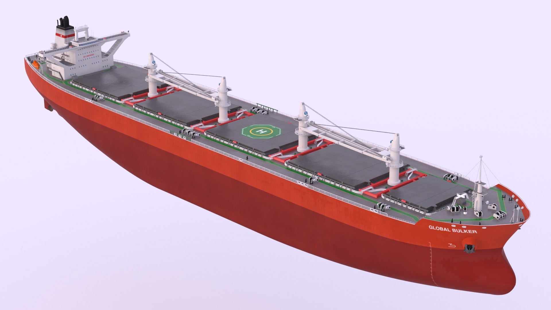 3D bulk carrier vessel ship model - TurboSquid 1455959