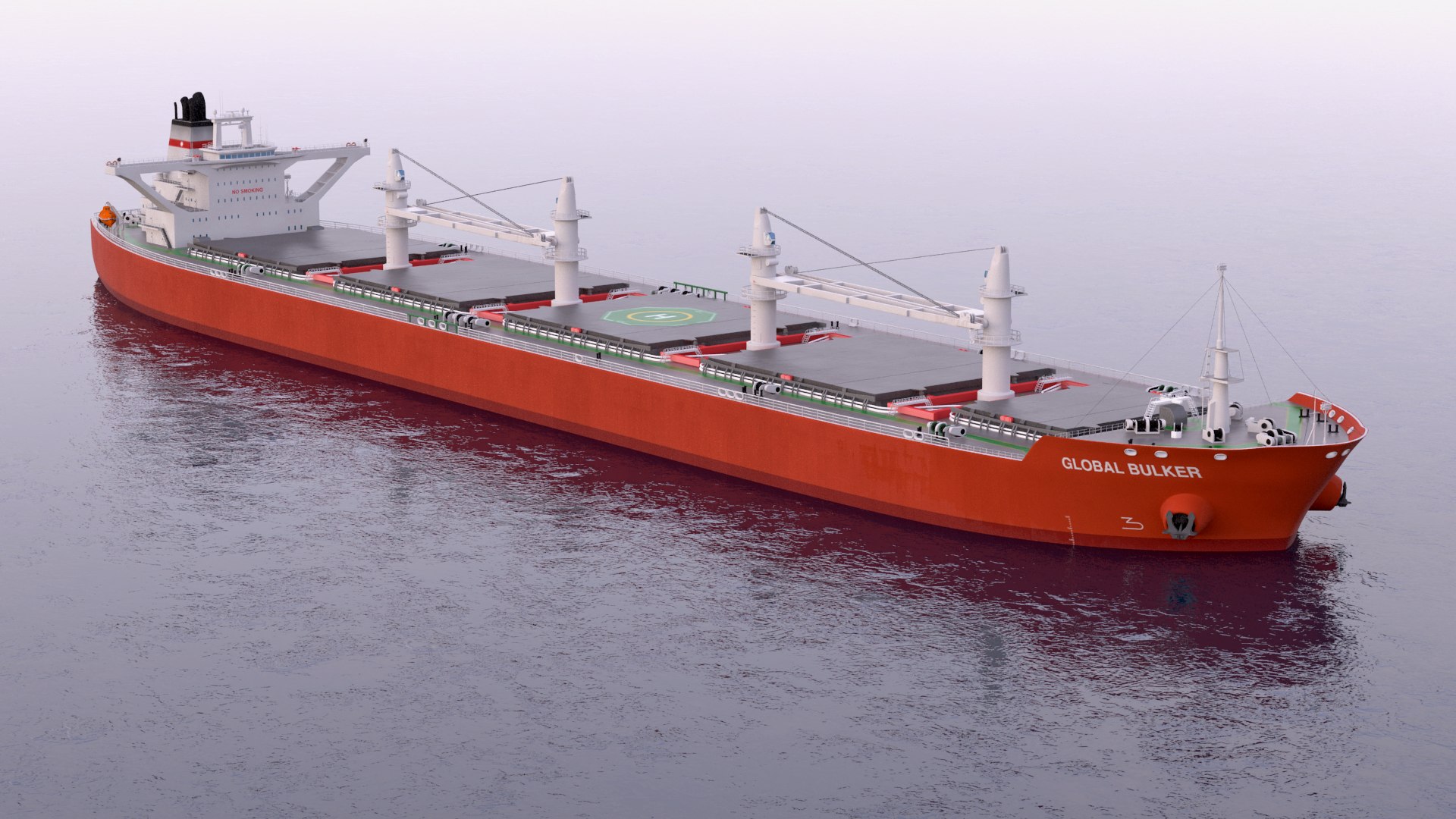 3D bulk carrier vessel ship model - TurboSquid 1455959