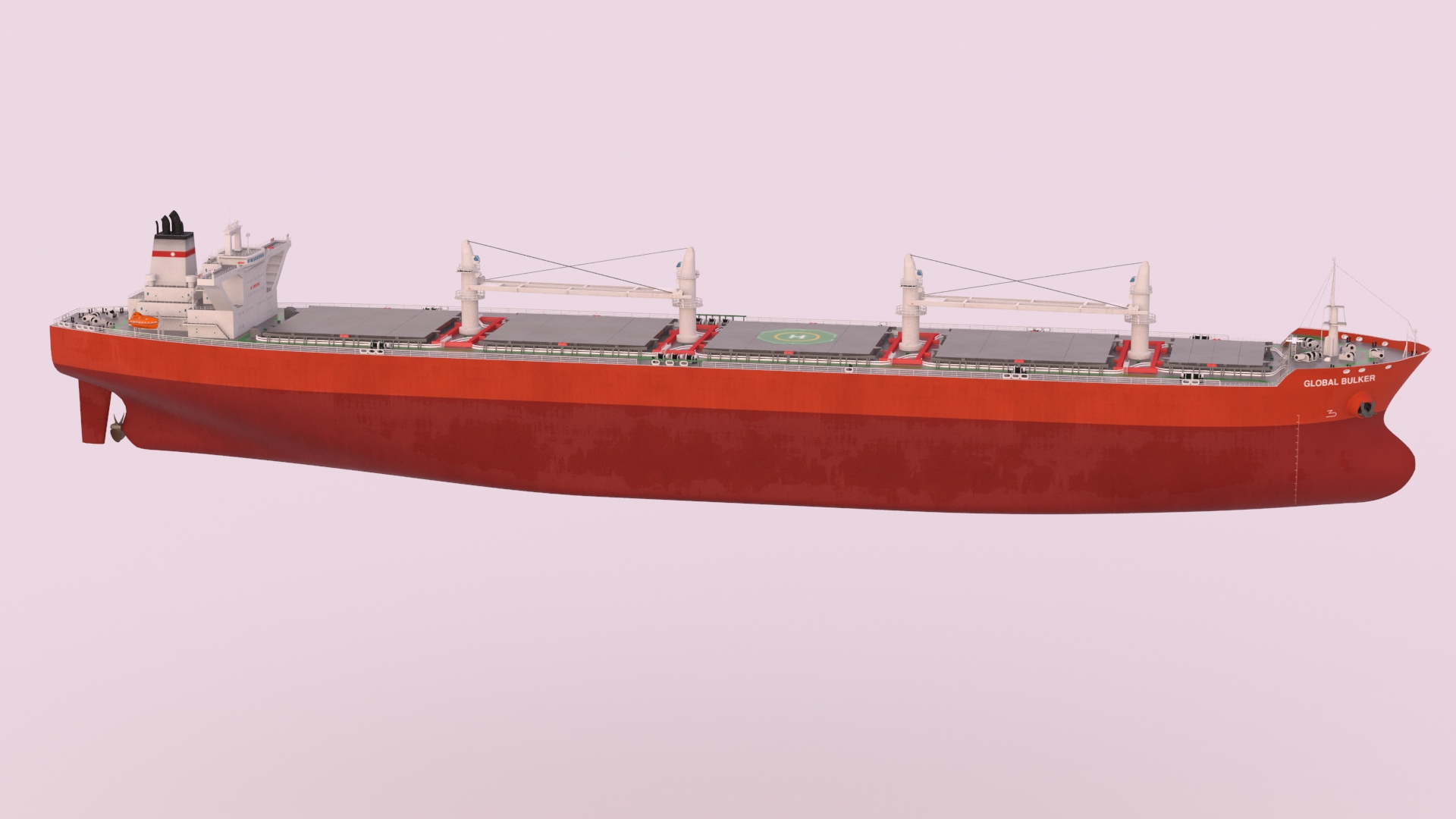 3D Bulk Carrier Vessel Ship Model - TurboSquid 1455959