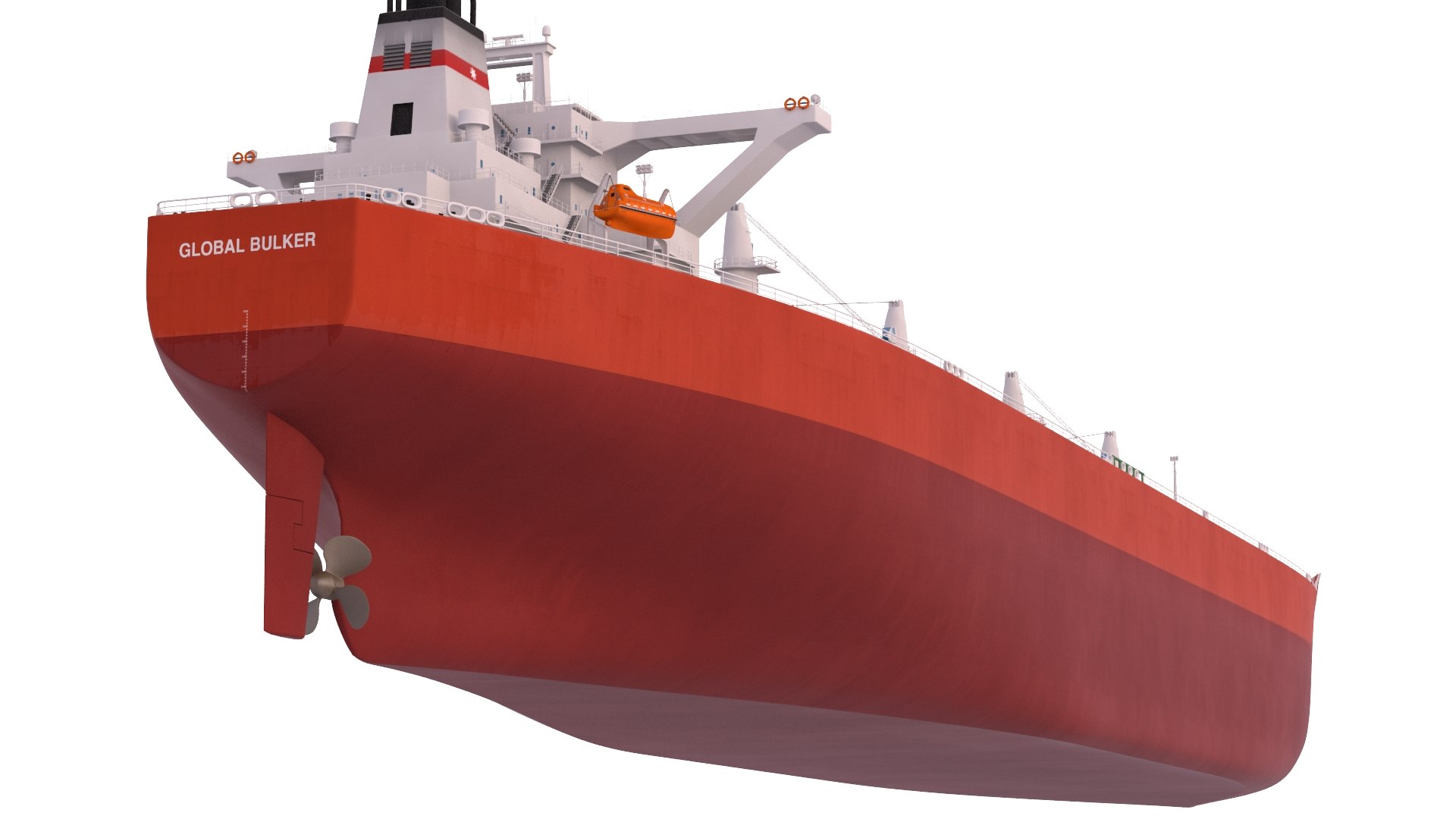 3D bulk carrier vessel ship model - TurboSquid 1455959