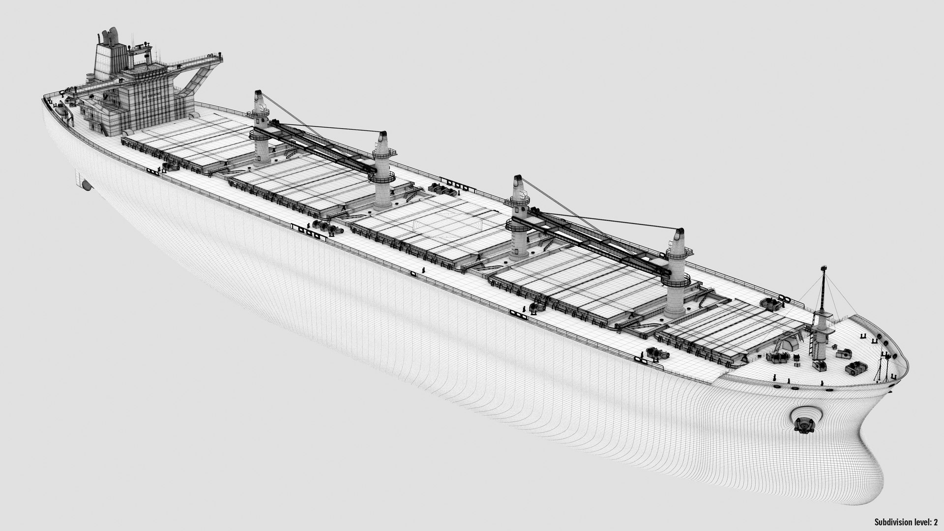 3D bulk carrier vessel ship model - TurboSquid 1455959
