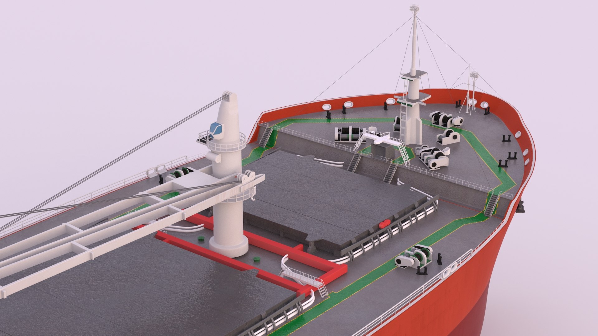 3D Bulk Carrier Vessel Ship Model - TurboSquid 1455959