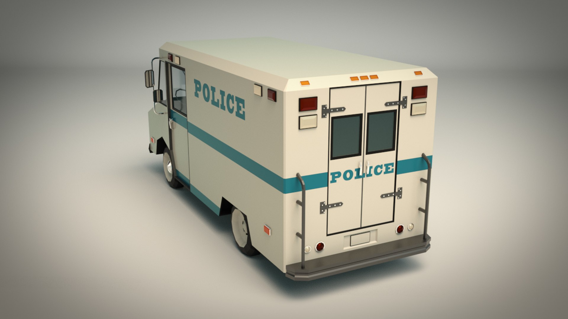 3D Van Police - TurboSquid 1449885