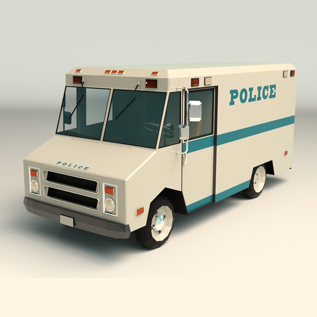 3D Van Police - TurboSquid 1449885