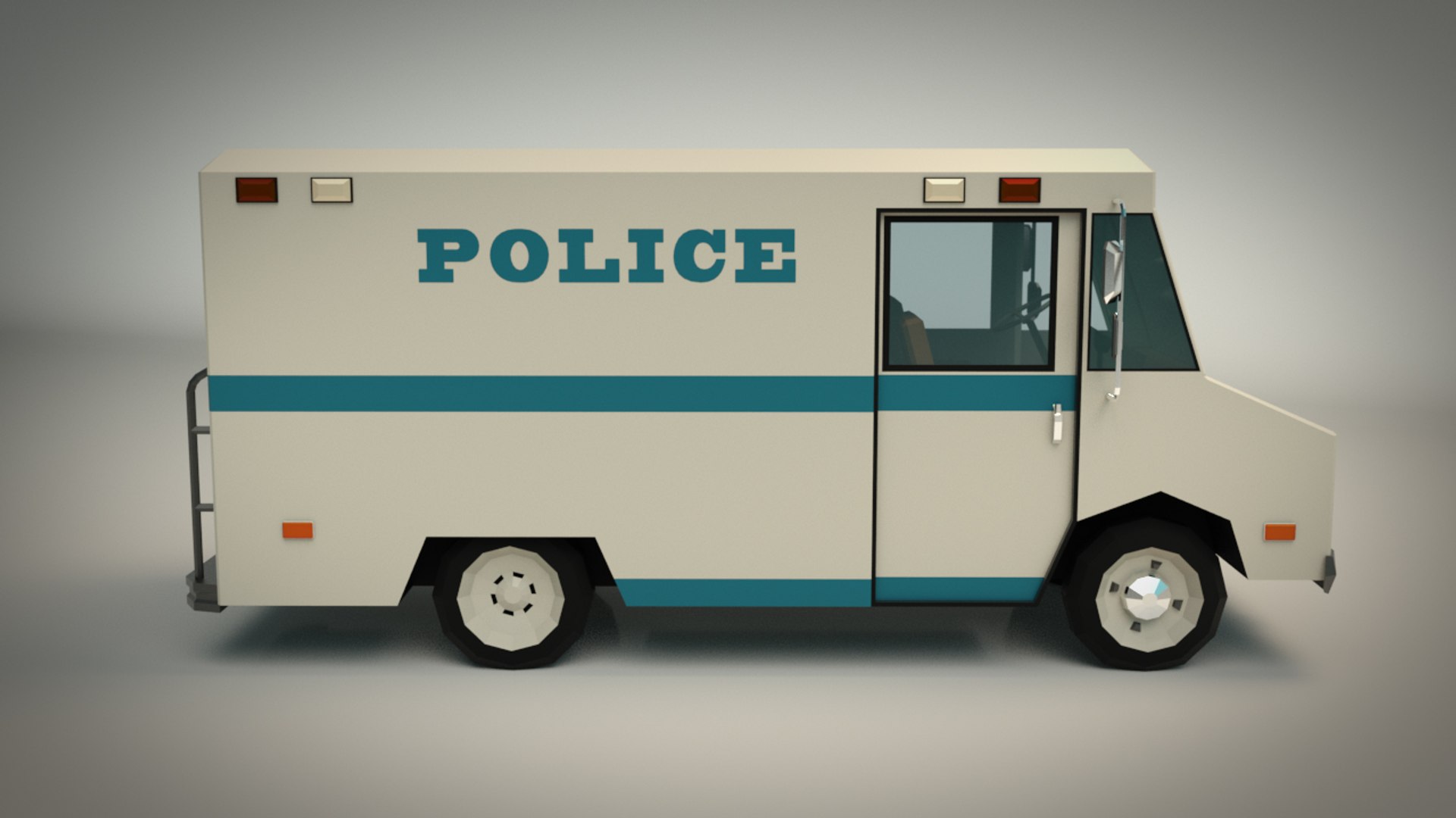 3D Van Police - TurboSquid 1449885