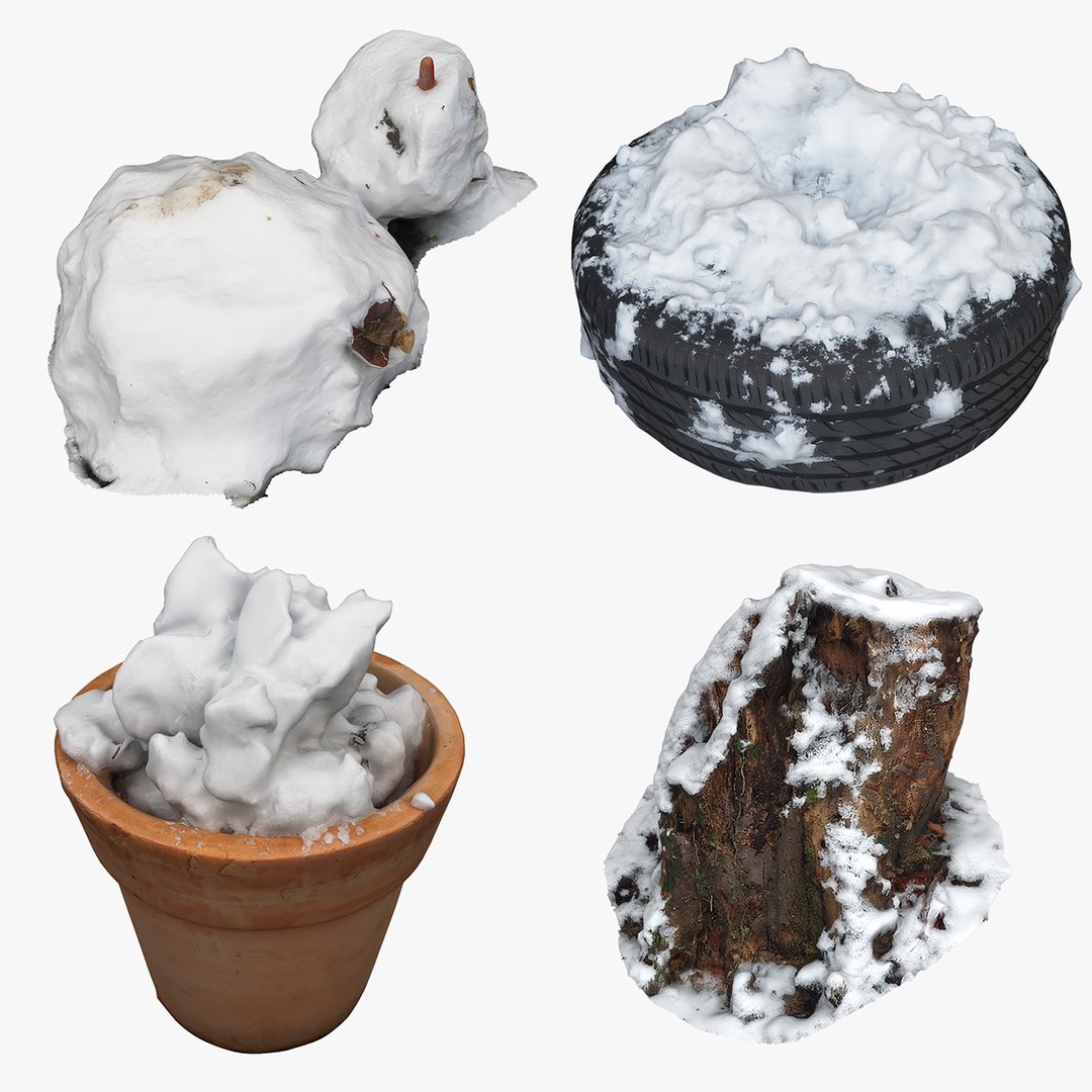 Snow Element Collection 05 Model - TurboSquid 2164091