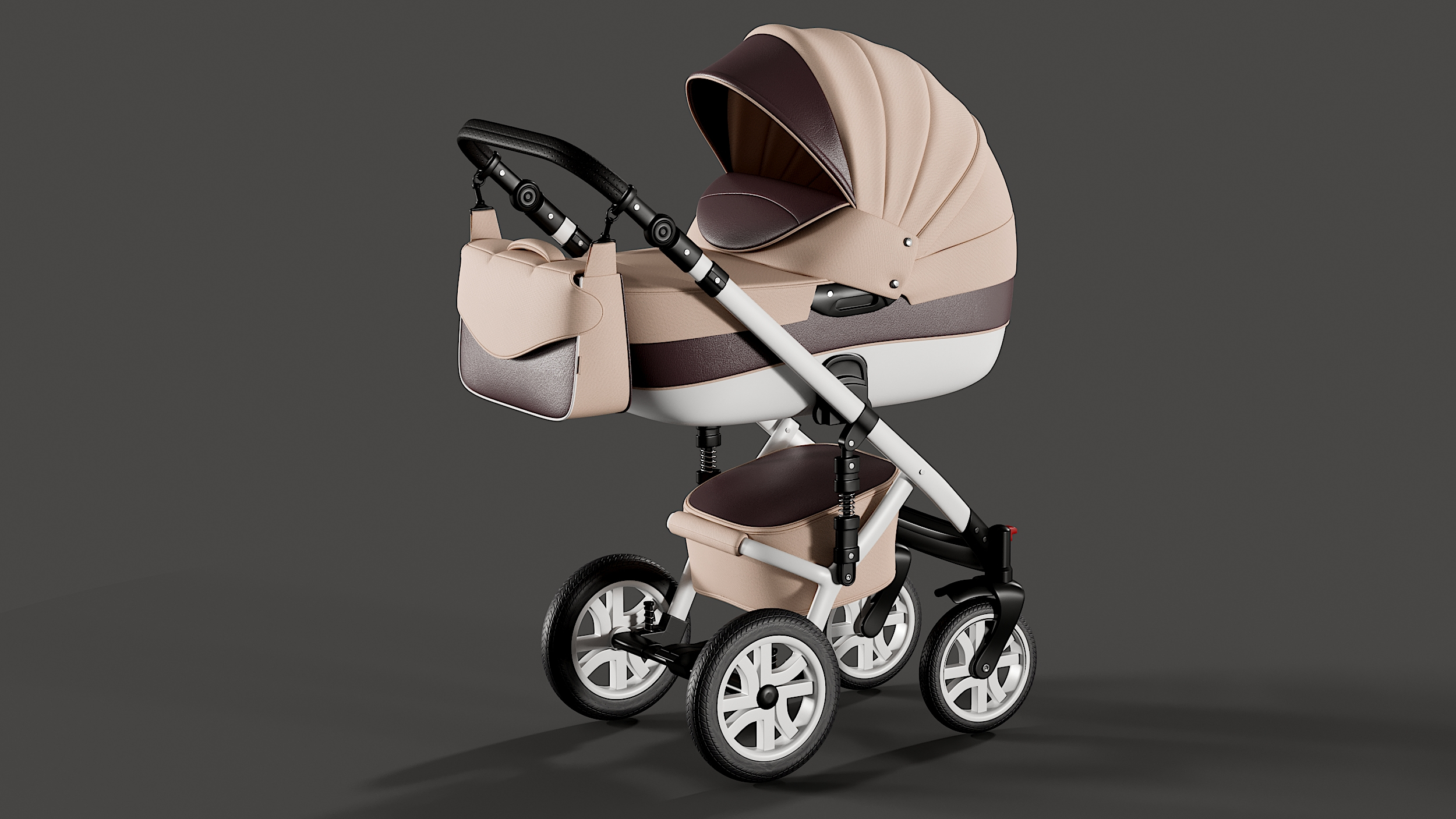 Realistic baby stroller model - TurboSquid 1578739