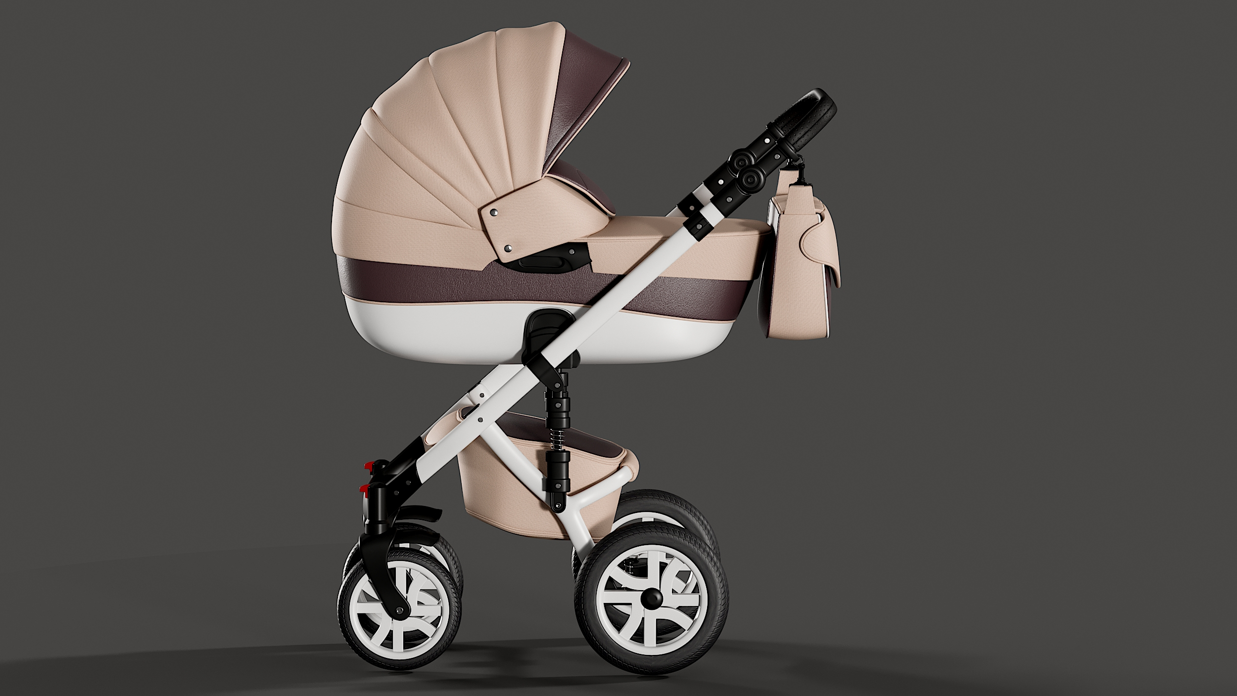 Realistic baby stroller model - TurboSquid 1578739