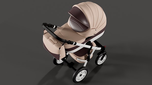 Realistic baby stroller model - TurboSquid 1578739