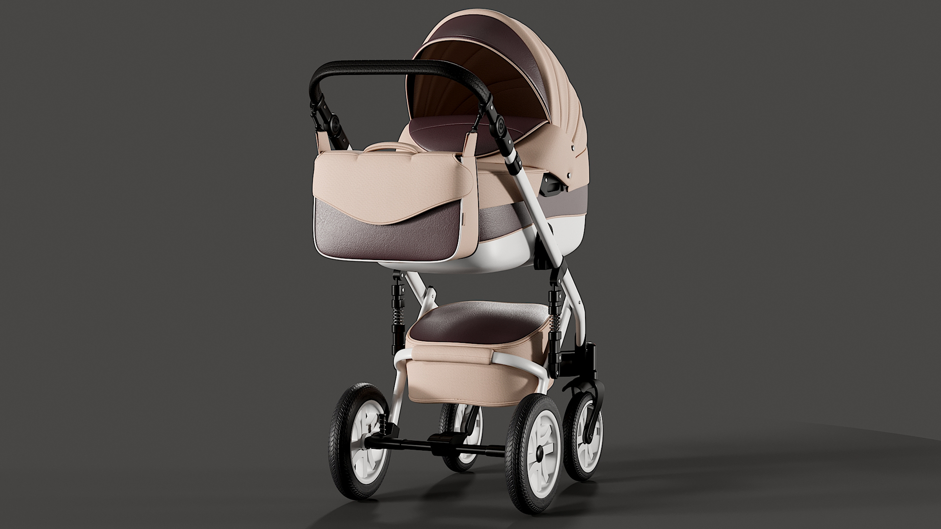 Realistic baby stroller model - TurboSquid 1578739