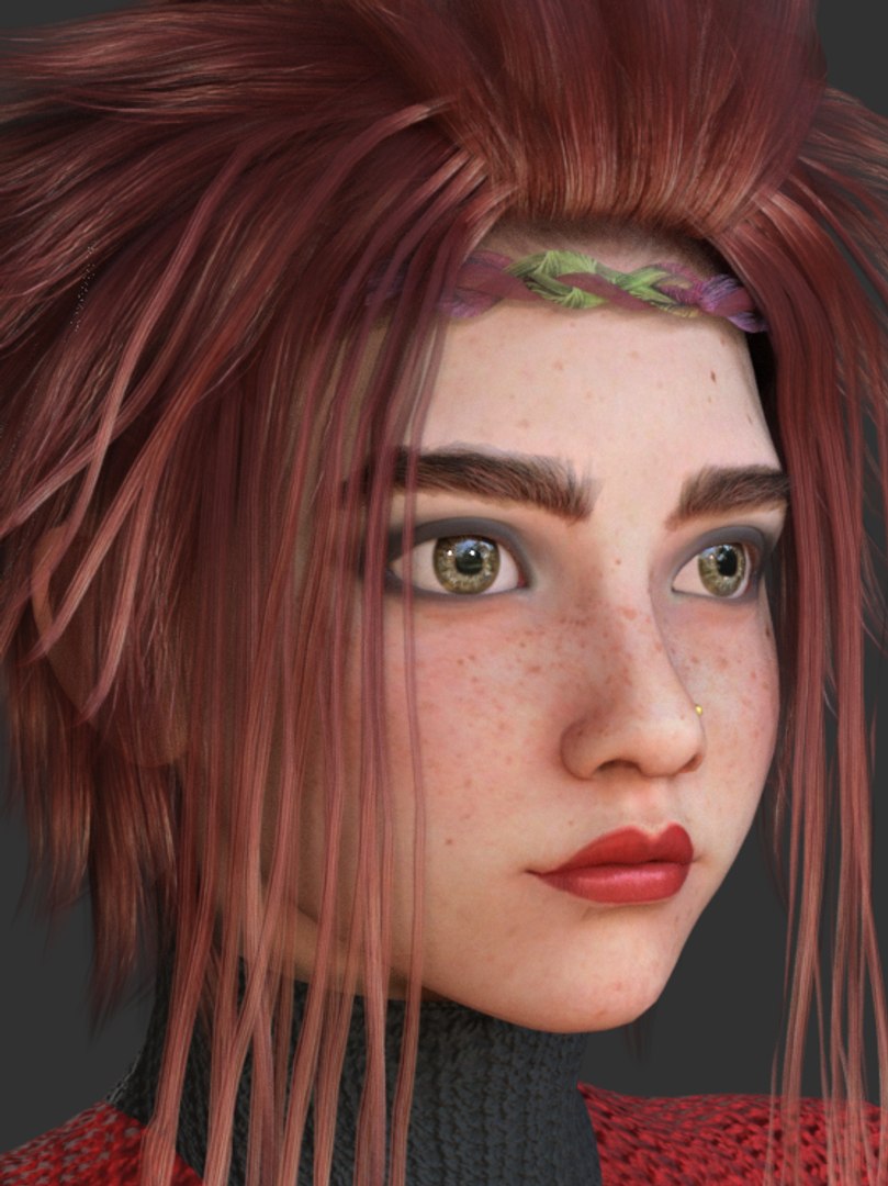 Realistic Girl Rigged 3D Model Model - TurboSquid 2099214