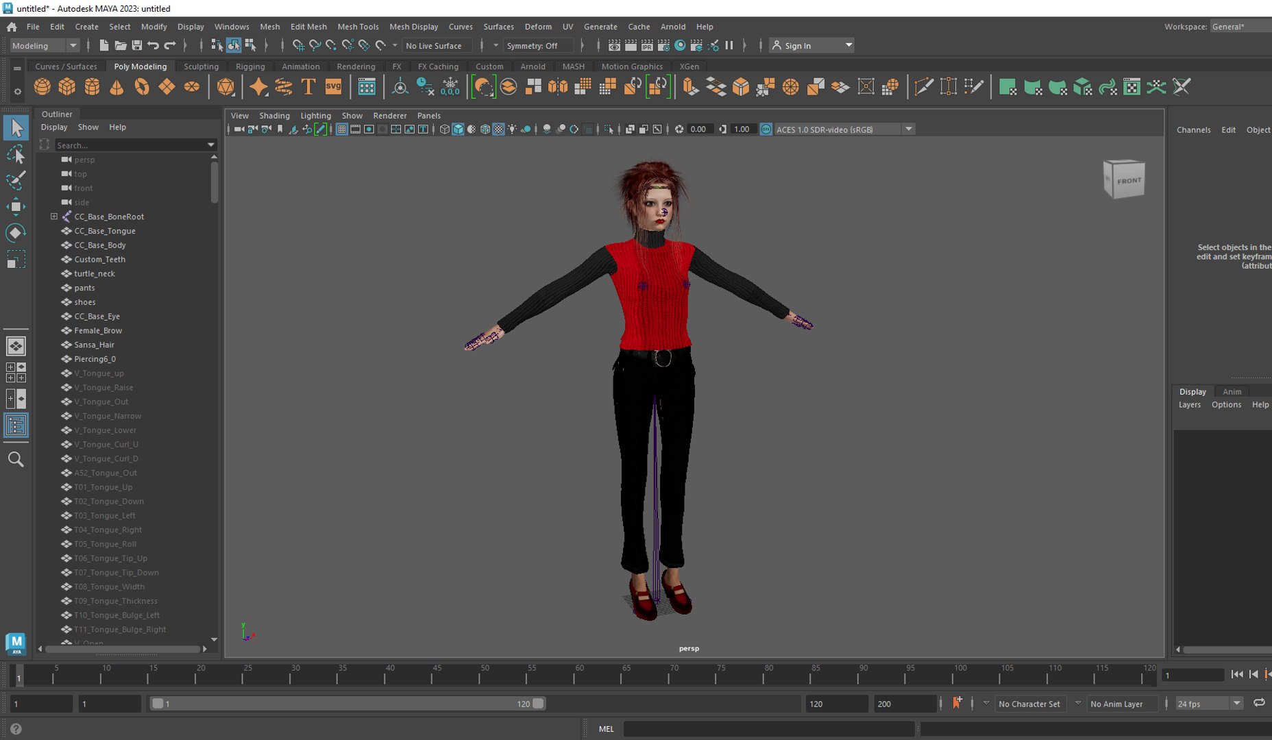 Realistic Girl Rigged 3D Model model - TurboSquid 2099214